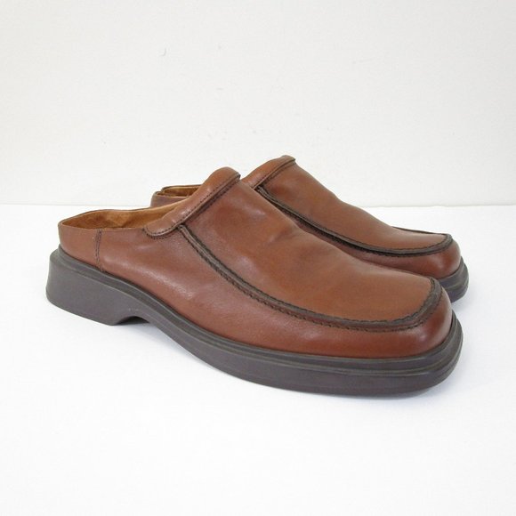 Clarks | Shoes | Clarks Mens Made In Italy Brown Leather Loafers Slip ...